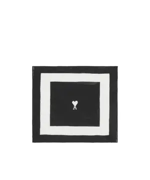 Ami De Coeur Printed Scarf - Black