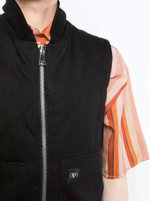 (DI)VISION Logo-patch Zip-up Gilet