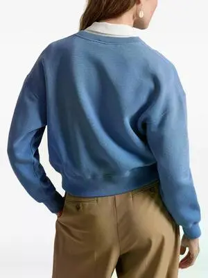 Polo Ralph Lauren Logo-print Press-stud Cardigan - Blue