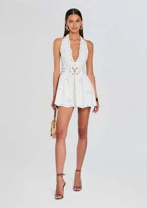Retrofete Beranice Mini Dress - Ivory