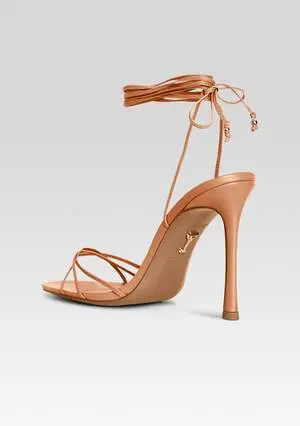 Retrofete Lucia Strappy High Heel Sandals - Nude