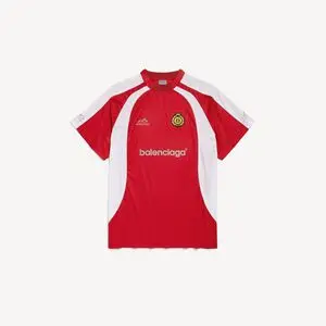Balenciaga Soccer Oversized T-shirt - Red