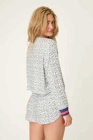 PJ Salvage Long Sleeve Top With Animal Print