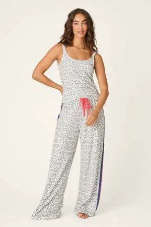 PJ Salvage Grey Leopard Print Pajama Pants