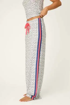 PJ Salvage Grey Leopard Print Pajama Pants