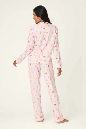 PJ Salvage Super-soft Cotton Playful Prints Sugar Rush Long Pajama Set