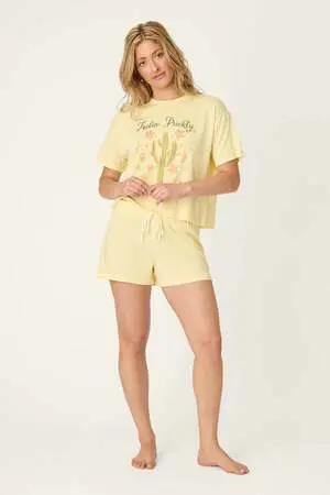 PJ Salvage Softee "feelin' Prickly" Graphic Print Short Pajama Set