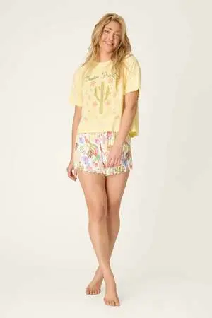 PJ Salvage Softee "feelin' Prickly" Graphic Print T-shirt