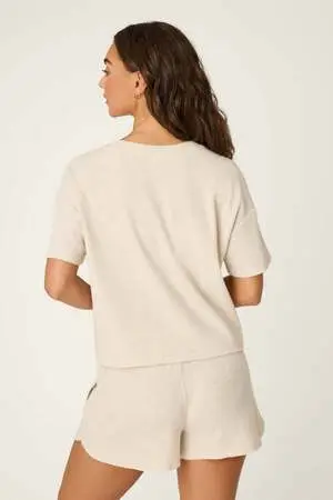 PJ Salvage Weekend Waffles Short Sleeve Top
