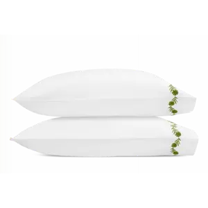 MATOUK Daphne Embroidered Pillowcase Pair - Percale