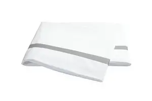 MATOUK Lowell Flat Bed Sheet Silver