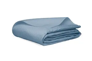 MATOUK Alba Quilted Sateen Coverlet - Hazy