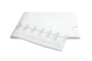 MATOUK Gordian Knot Flat Bed Sheet Silver