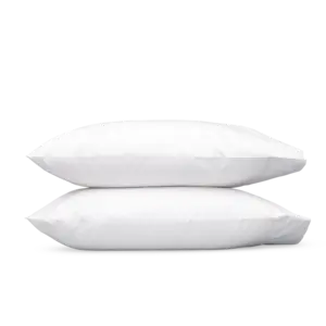 MATOUK Luca Hemstitch Pillowcases Pair - Percale