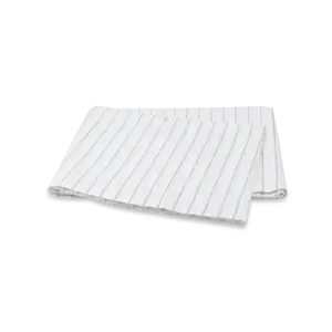 MATOUK Amalfi Pinstripe Cotton Flat Bed Sheet - Percale