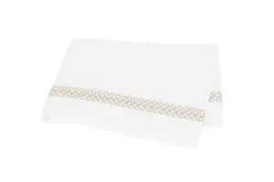 MATOUK Schumacher Astor Braid Flat Bed Sheet Dune