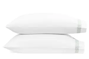MATOUK Schumacher Astor Braid Pillowcase - Silver