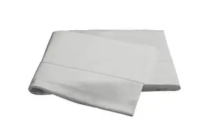 MATOUK Nocturne Hemstitch Flat Bed Sheet - Silver