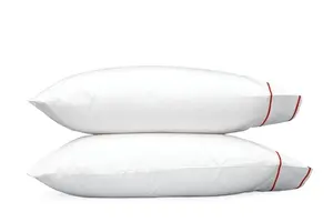 MATOUK Ansonia Pillowcase - Red