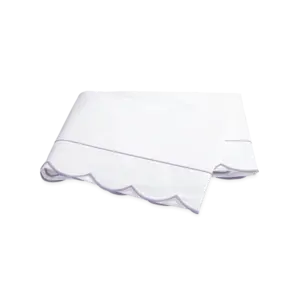 MATOUK Butterfield Flat Sheet With Scalloped Hem - Percale