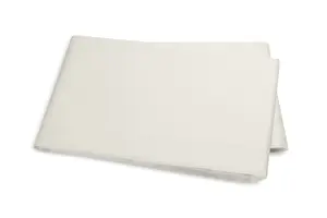 MATOUK Talita Satin Stitch Flat Bed Sheet - Bone