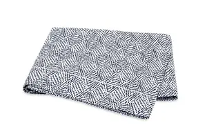 MATOUK Schumacher Duma Diamond Flat Bed Sheet - Navy