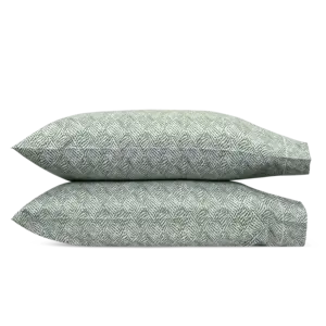 MATOUK Schumacher Duma Diamond Pillowcase Pair - Percale