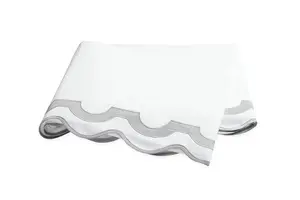 MATOUK Mirasol Flat Bed Sheet Silver