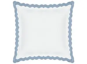 MATOUK Lorelei Sham With Scalloped Appliqu - Hazy