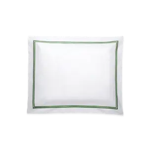 MATOUK Essex Sham With Satin Stitch Embroidery - Percale