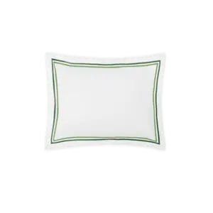 MATOUK Matouk Essex Sham With Satin Stitch Embroidery Percale