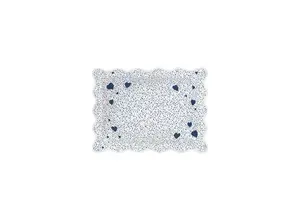 MATOUK Celine Hearts Mini Pillow - Prussian