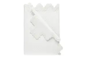 MATOUK Aziza Matelassé Coverlet Bone