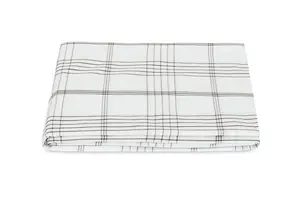MATOUK Schumacher August Plaid Fitted Bed Sheet Sable