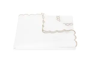 MATOUK Classic Chain Scallop Duvet Cover - Dune