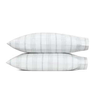 MATOUK Schumacher August Plaid Pillowcase Pair - Percale