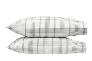 MATOUK Schumacher August Plaid Pillowcase - Sable