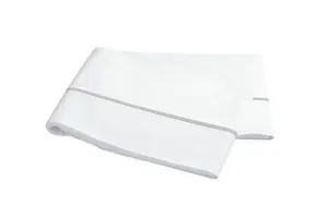 MATOUK Gatsby Flat Bed Sheet Silver