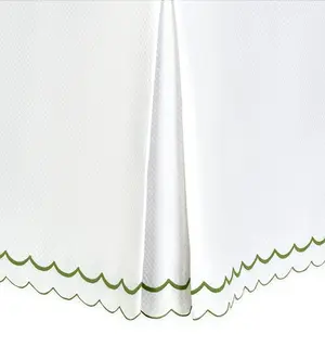 MATOUK India Pique Bed Skirt - Grass