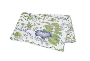 MATOUK Schumacher Pomegranate Linen Flat Bed Sheet - Lilac