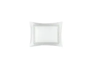 MATOUK Schumacher Astor Braid Matelassé Sham - Silver