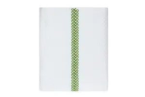 MATOUK Schumacher Astor Braid Matelassé Coverlet Grass