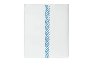 MATOUK Schumacher Astor Braid Matelassé Coverlet - Sky
