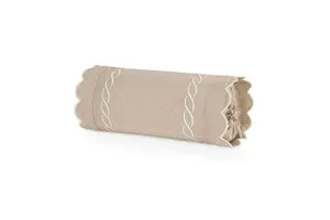 MATOUK Classic Chain Scallop Matelassé Sham - Dune/bone