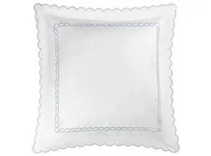 MATOUK Classic Chain Scallop Matelassé Sham - Light