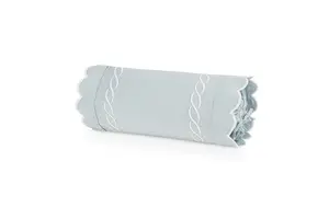 MATOUK Classic Chain Scallop Matelassé Sham - Pool/bone