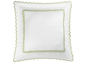 MATOUK Classic Chain Scallop Matelassé Sham - Spring