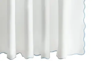 MATOUK Camilla Pique Scallop Shower Curtain - Light
