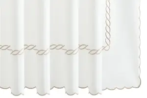 MATOUK Classic Chain Scallop Shower Curtain - Dune