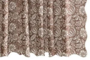 MATOUK Schumacher Granada Linen Shower Curtain - Chestnut